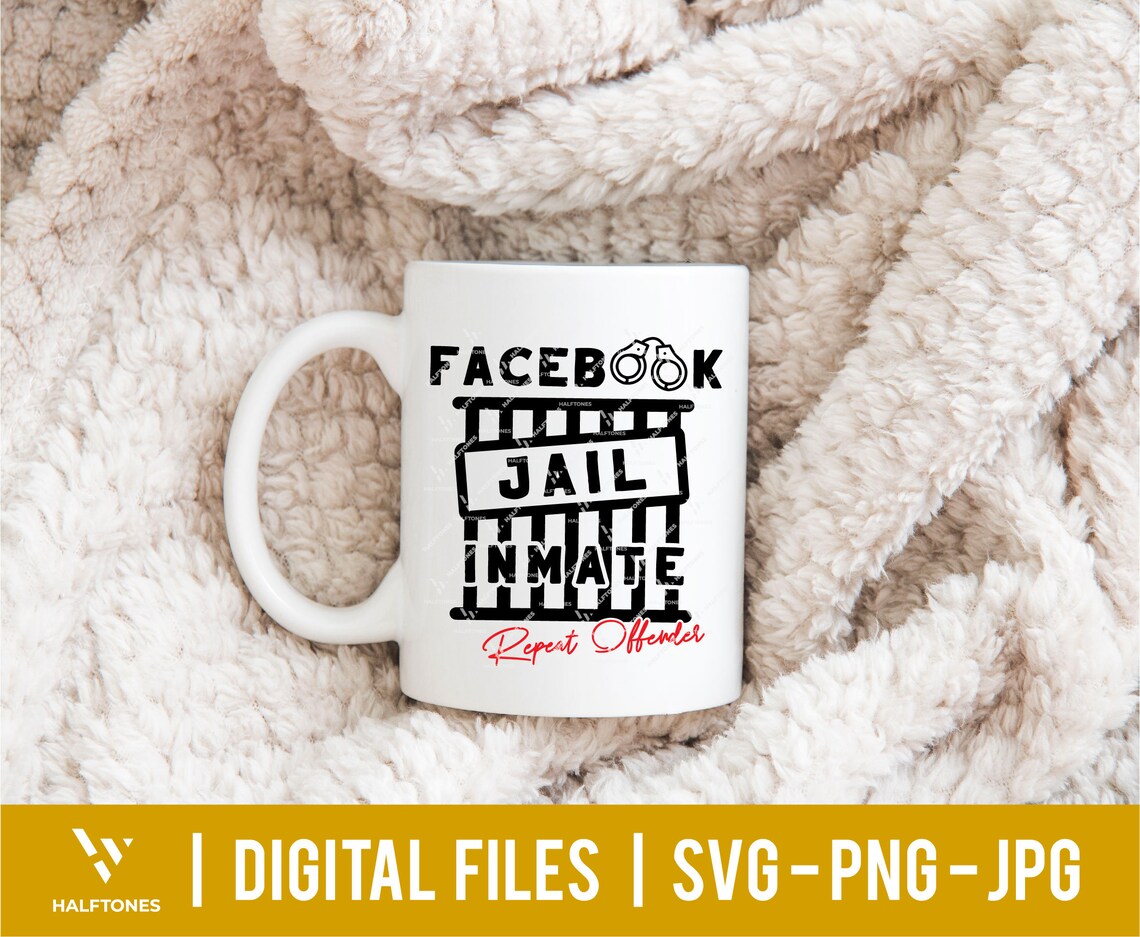 Facebook Jail Inmate svg repeat offender svg freedom of | Etsy