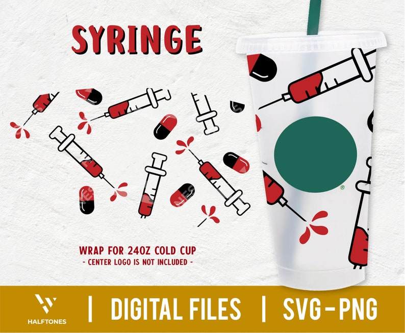Syringe Cold Cup Svg Medicine Svg Medical Healthcare Svg - Etsy