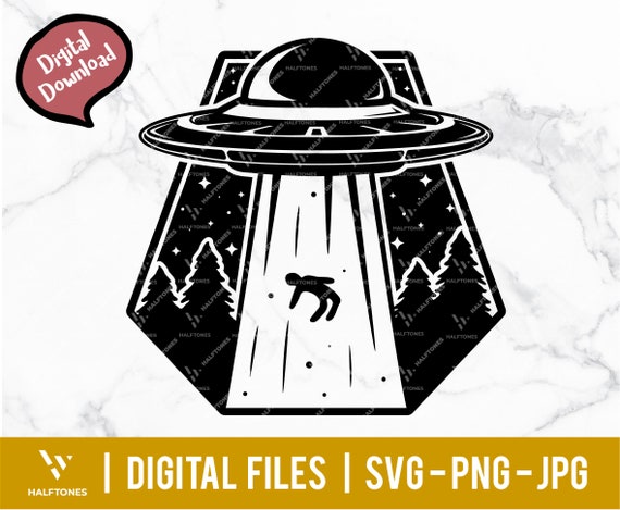 Alien Abduction SVG UFO Clipart Galaxy Svg Outer Space - Etsy