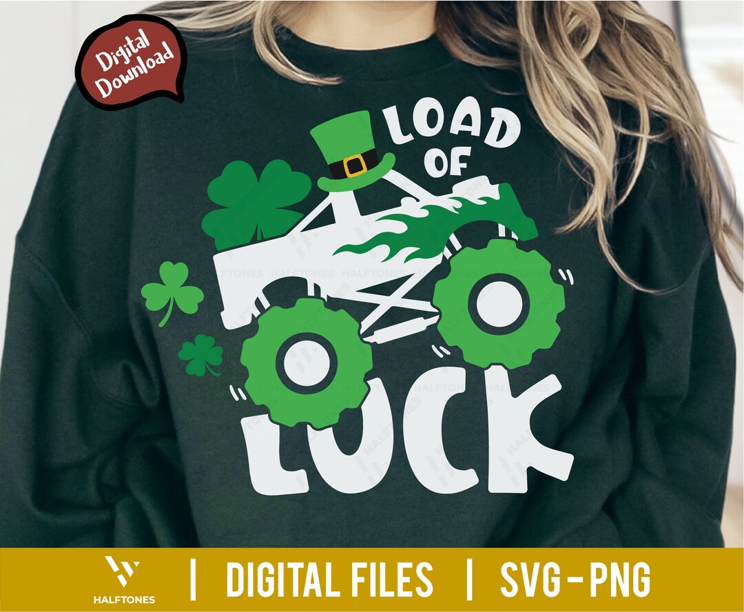 Load of Luck SVG, Monster Truck Svg, Lucky SVG, St Patricks Day Svg ...