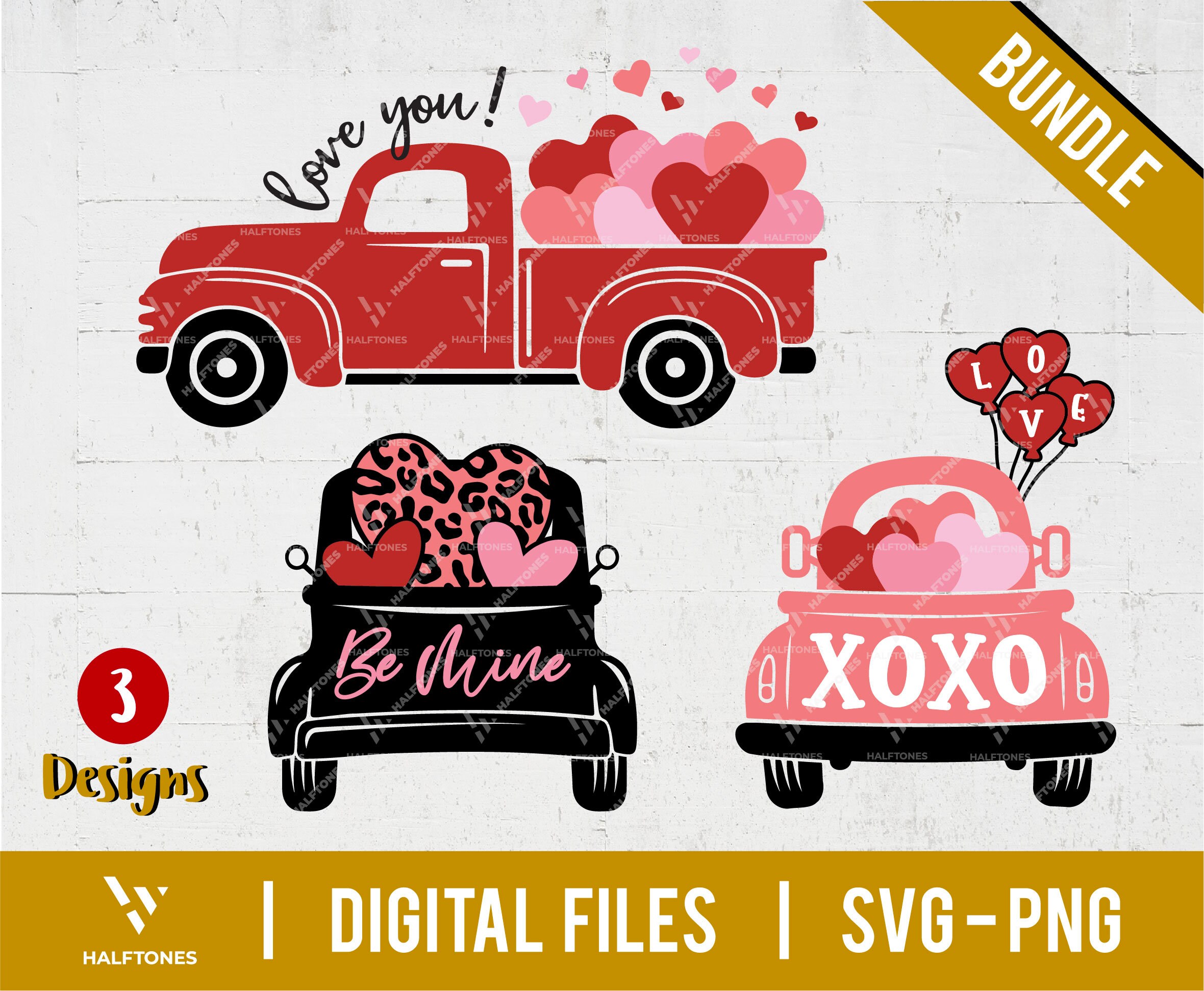 Valentine's Day Red Truck Svg Farmhouse Sign Svg | Etsy