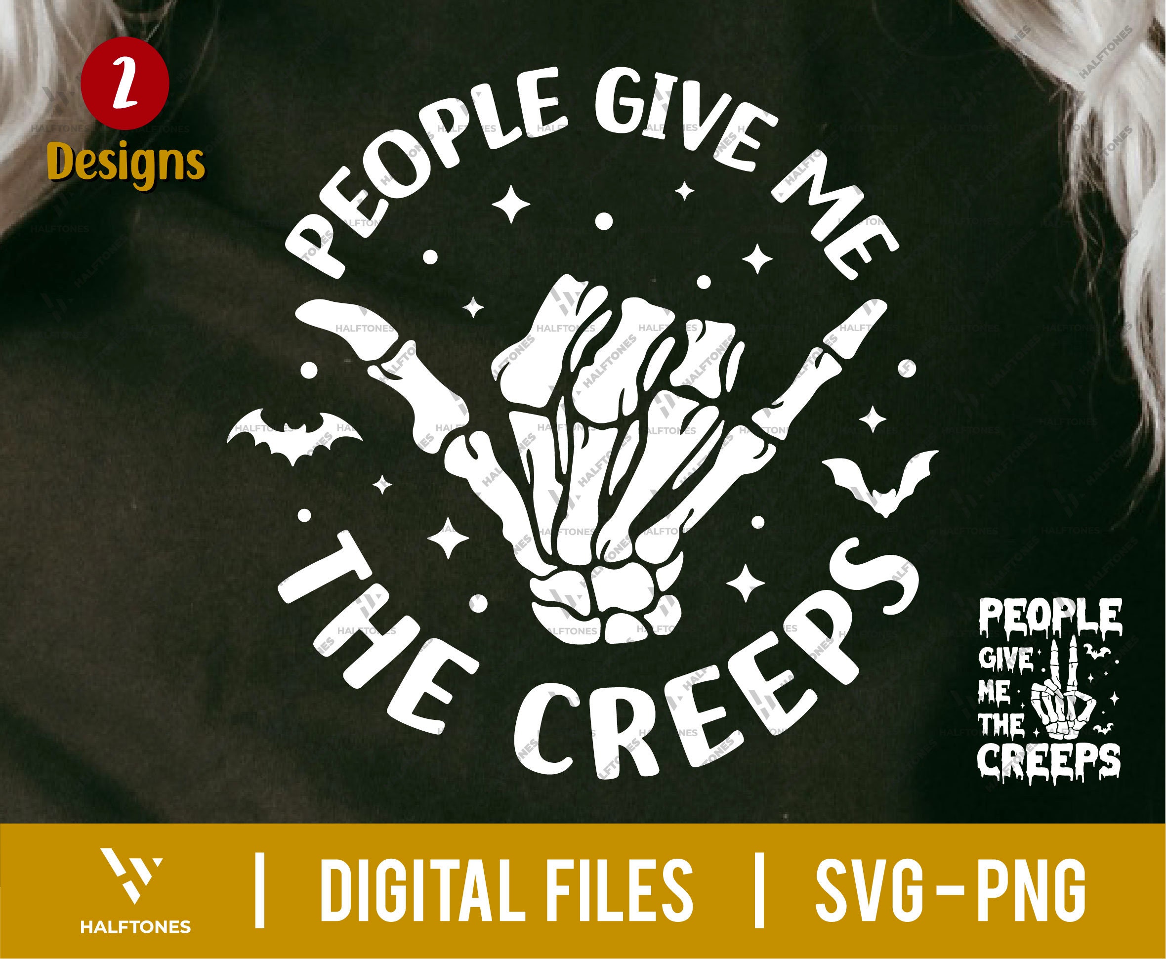 People Give Me the Creeps Svg Halloween Vibes Cut File - Etsy