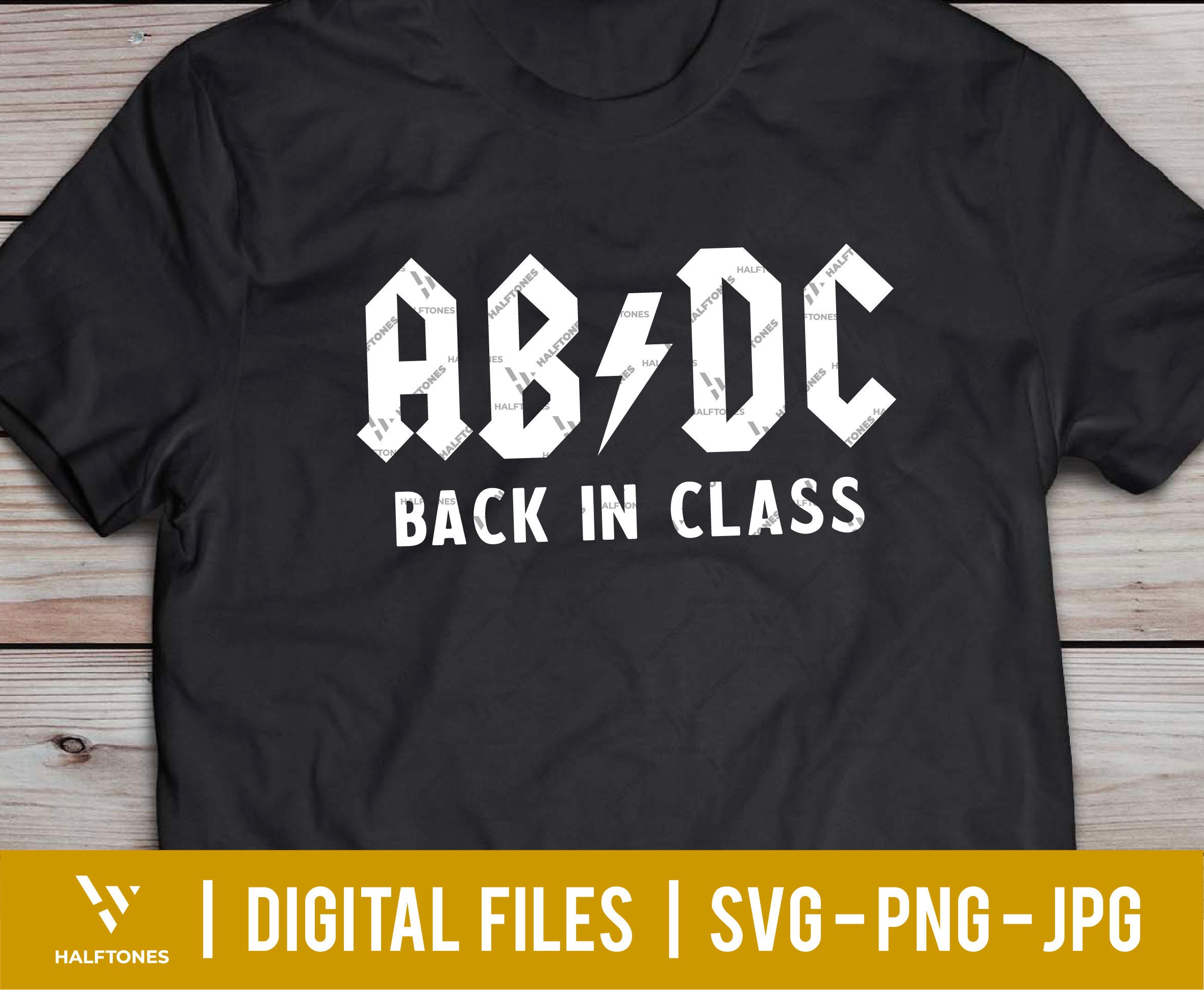 ABDC Back in Class SVG Funny School Svg First Day of School | Etsy
