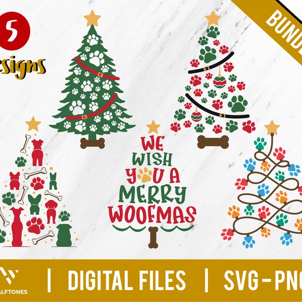 Merry Woofmas Svg - Etsy