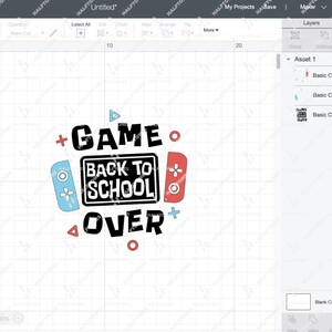 Game Over Svg, Back to School Svg, First Day of School, School Shirt ...