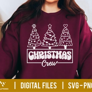 Christmas Crew Svg, Christmas Tree Svg, Family Christmas Shirts Svg ...