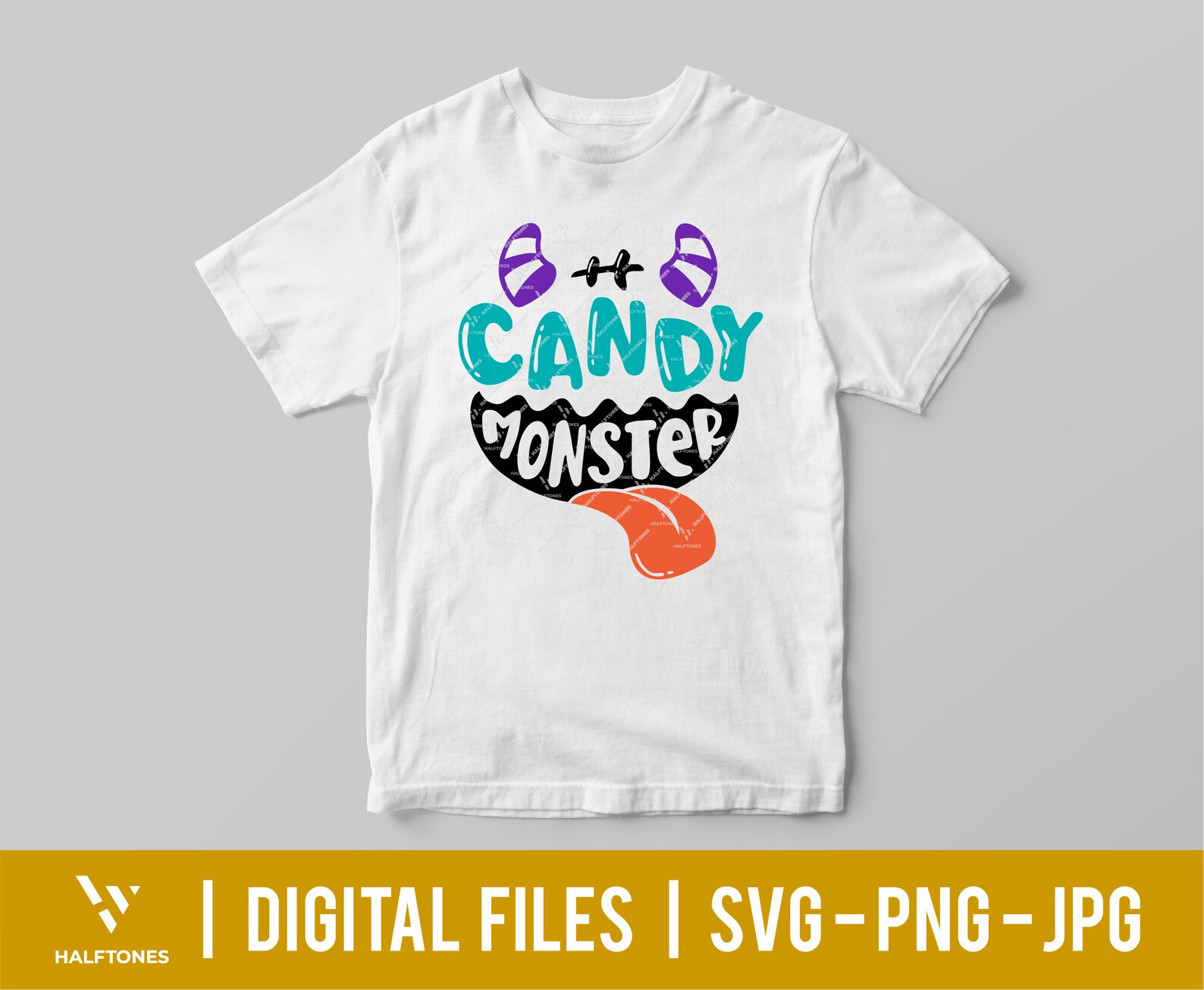 Candy Monster SVG Trick or Treat Svg Kids Halloween Svg - Etsy