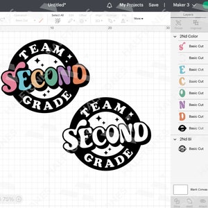 Team Second Grade SVG, 2nd Grade Squad Svg, Back to School Svg, First ...