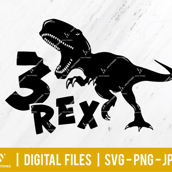Three Rex Svg - Etsy