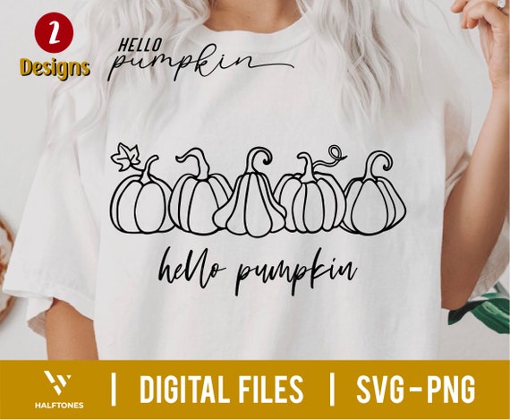 Hello Pumpkin Svg Fall Pumpkin Svg Thanksgiving Svg Autumn - Etsy