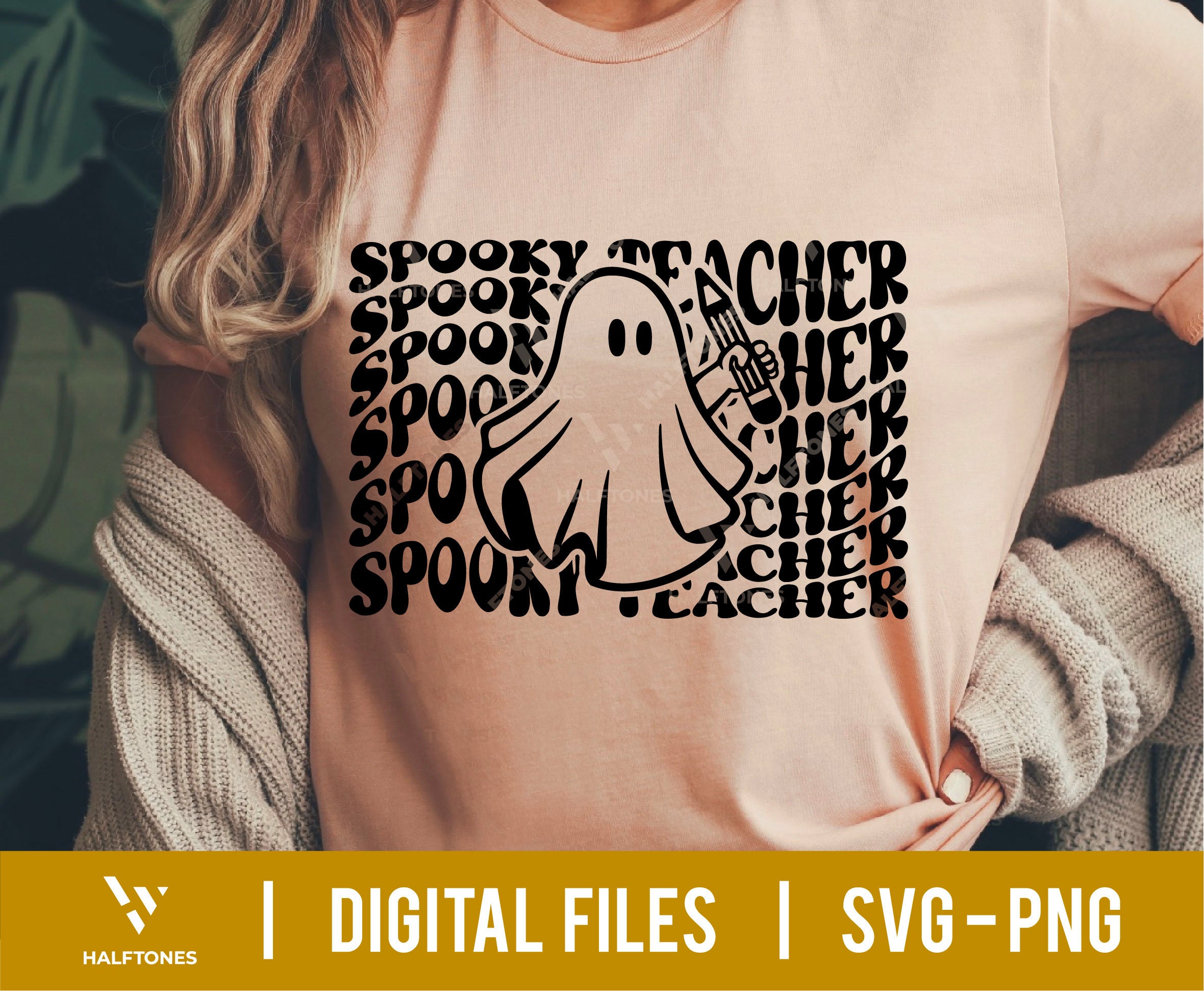 Spooky Teacher SVG Trick or Teach Svg Spooktacular Teacher - Etsy