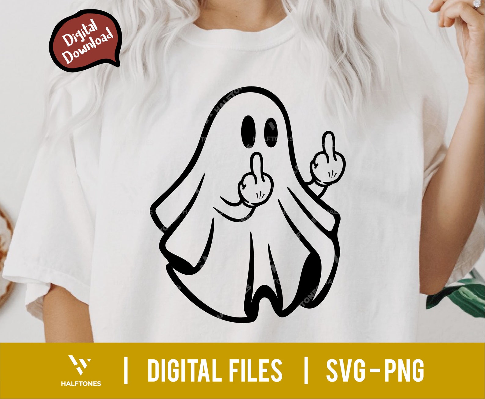 Ghost Middle Finger Svg, Ghost Svg, Halloween Svg, Cute Ghost Halloween ...