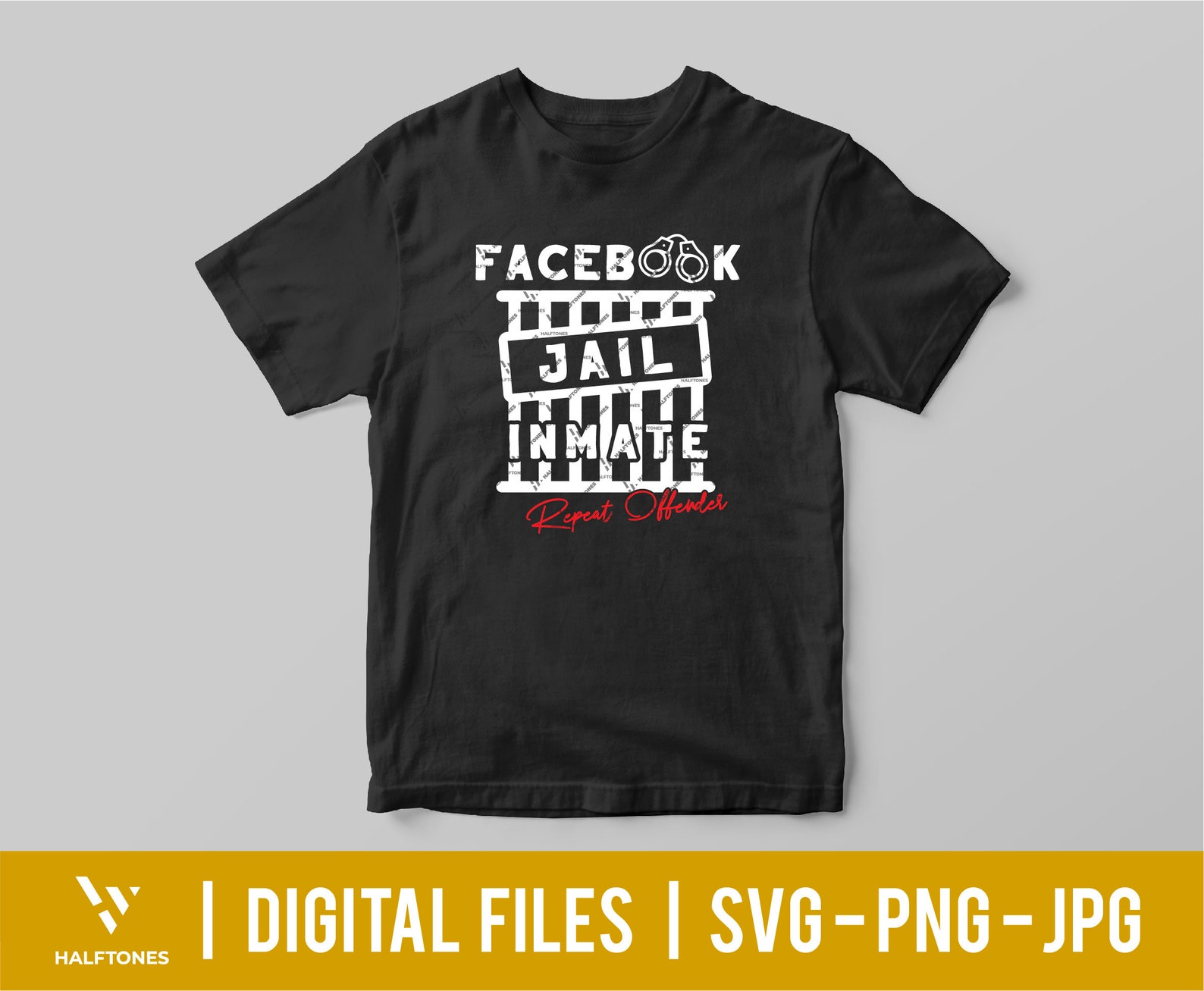 Facebook Jail Inmate svg repeat offender svg freedom of | Etsy
