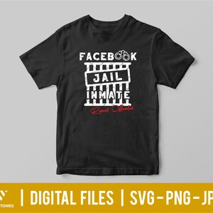 Facebook Jail Inmate Svg, Repeat Offender Svg, Freedom of Speech Svg ...