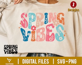 Spring Vibes Svg, Spring Svg, Spring Flowers Svg, Hello Spring Svg ...