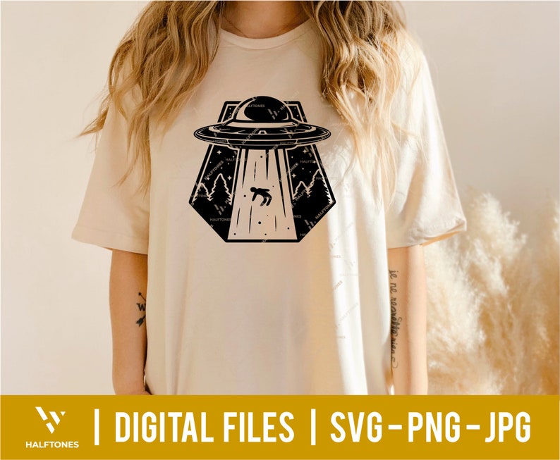 Alien Abduction SVG UFO Clipart Galaxy Svg Outer Space - Etsy