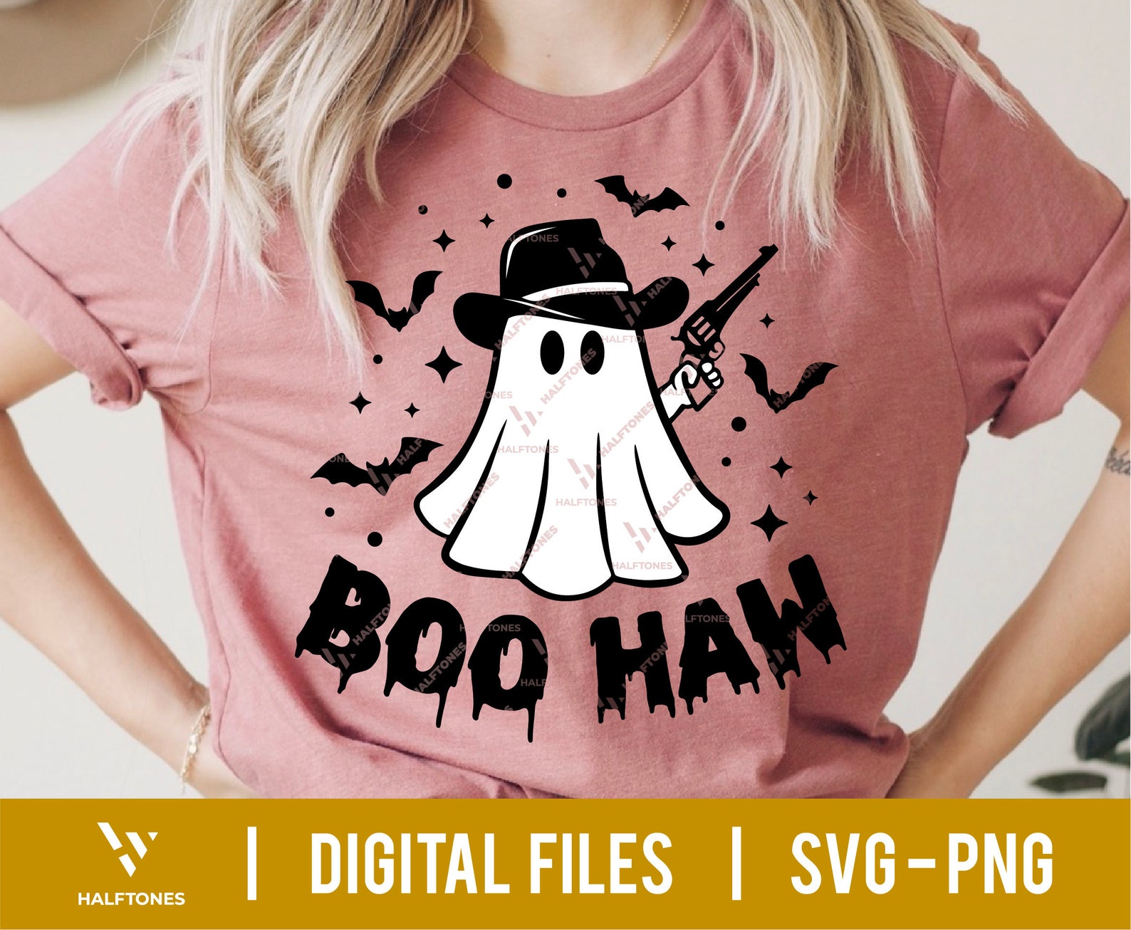 Boo Haw SVG Western Ghost Svg Cowboy Ghost Svg Wild West - Etsy