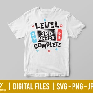 3rd Grade Svg, Level Complete Svg, Graduation Svg, End of School Svg ...
