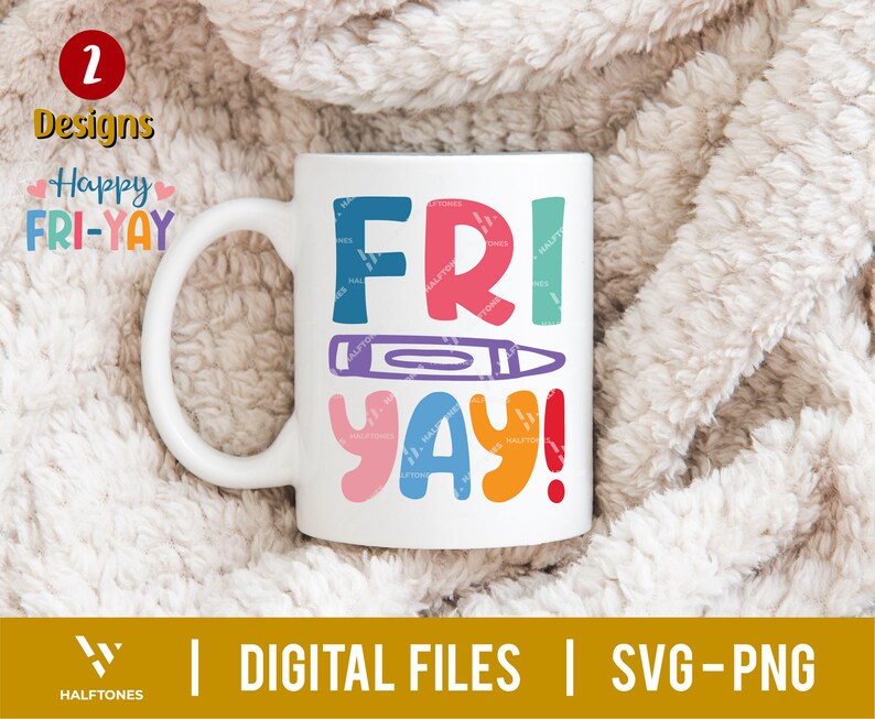 Fri Yay Svg Happy Friyay SVG Teacher TGIF Teacher Life Svg - Etsy