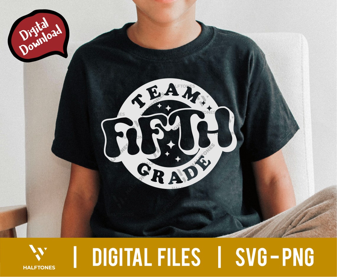 Team Fifth Grade SVG 5th Grade Squad Svg Back to School Svg - Etsy