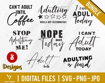 Adulting is Hard I Can't Today SVG - Etsy