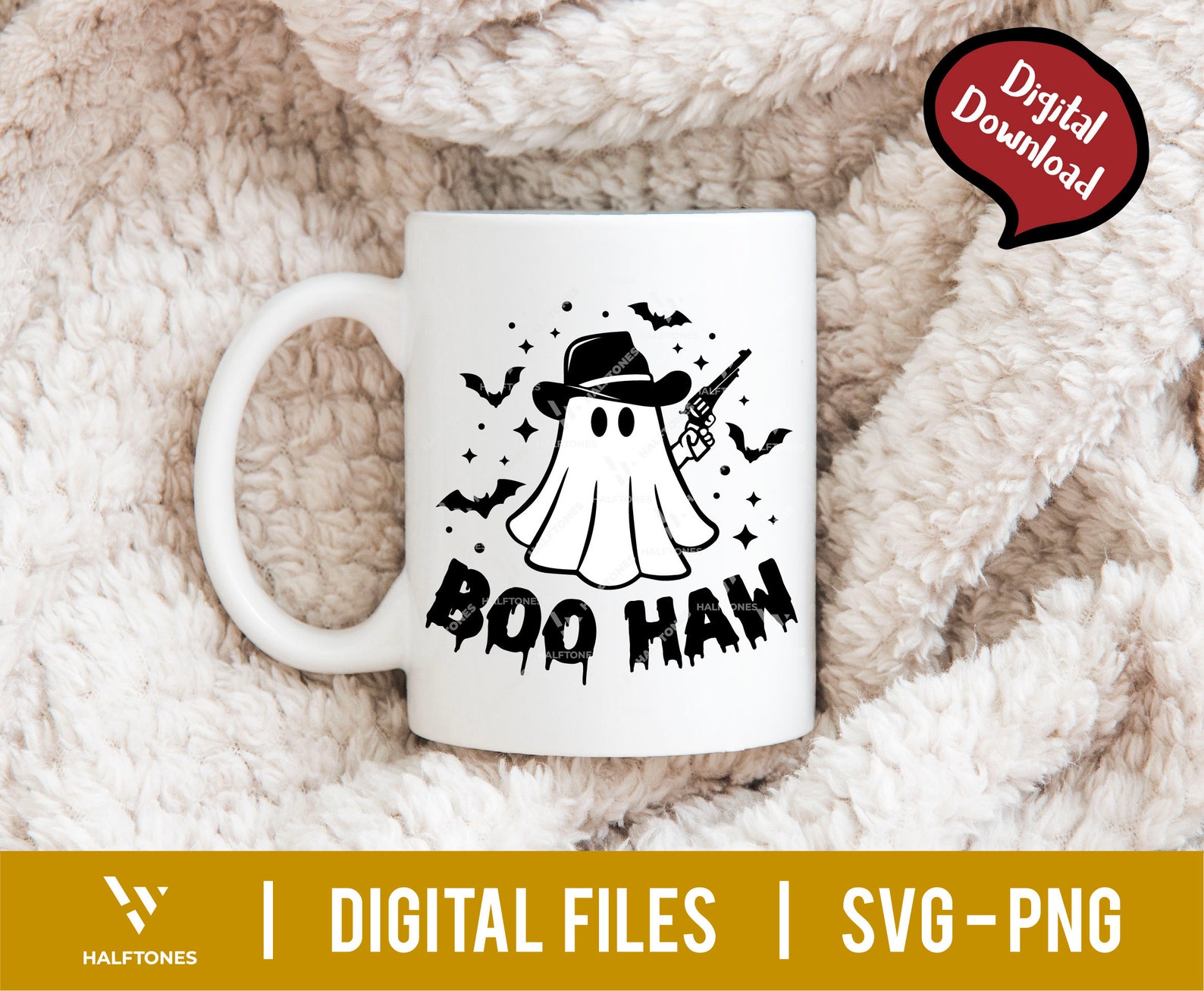 Boo Haw SVG Western Ghost Svg Cowboy Ghost Svg Wild West - Etsy