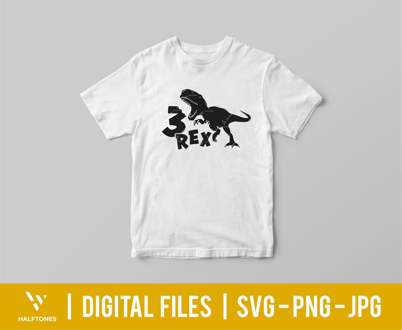 3 Rex Svg Three Rex Svg 3rd Birthday Svg Third Birthday - Etsy