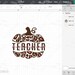 Pumpkin Teacher Svg Fall Teacher Pumpkin Svg One Thankful - Etsy