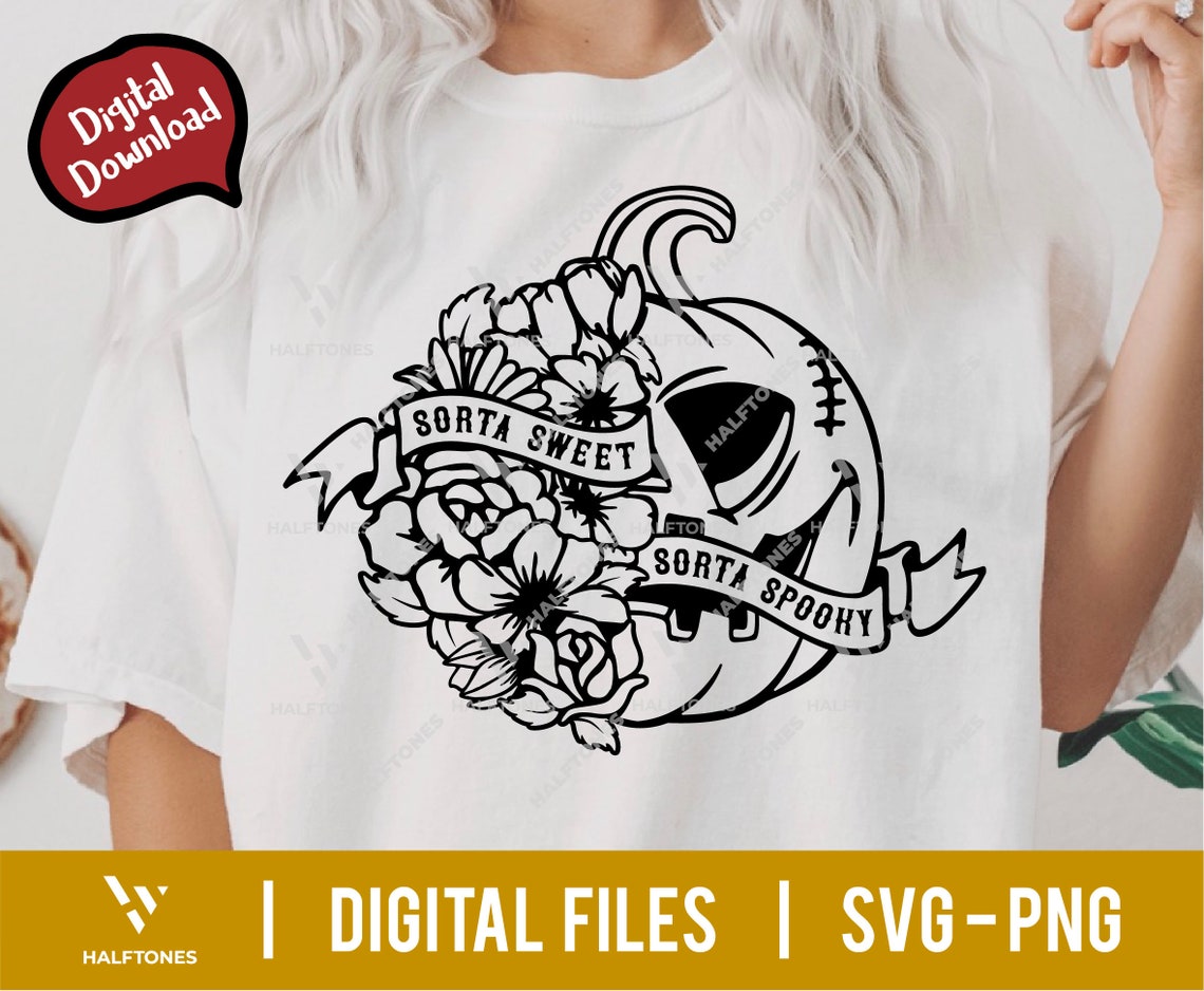 Sorta Sweet Sorta Spooky SVG Halloween Svg Spooky Season - Etsy