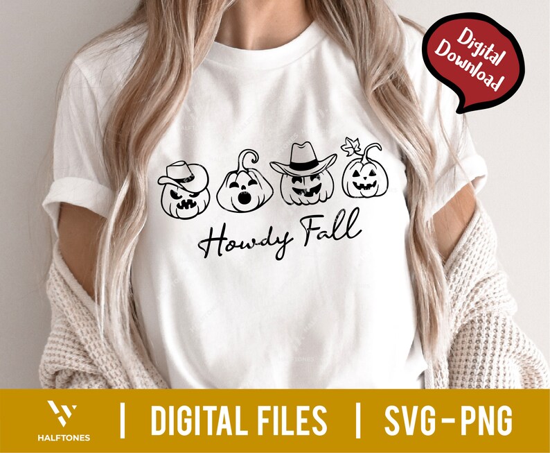 Howdy Fall SVG, Howdy Pumpkin Svg, Western Fall Svg, Fall Shirt Png ...