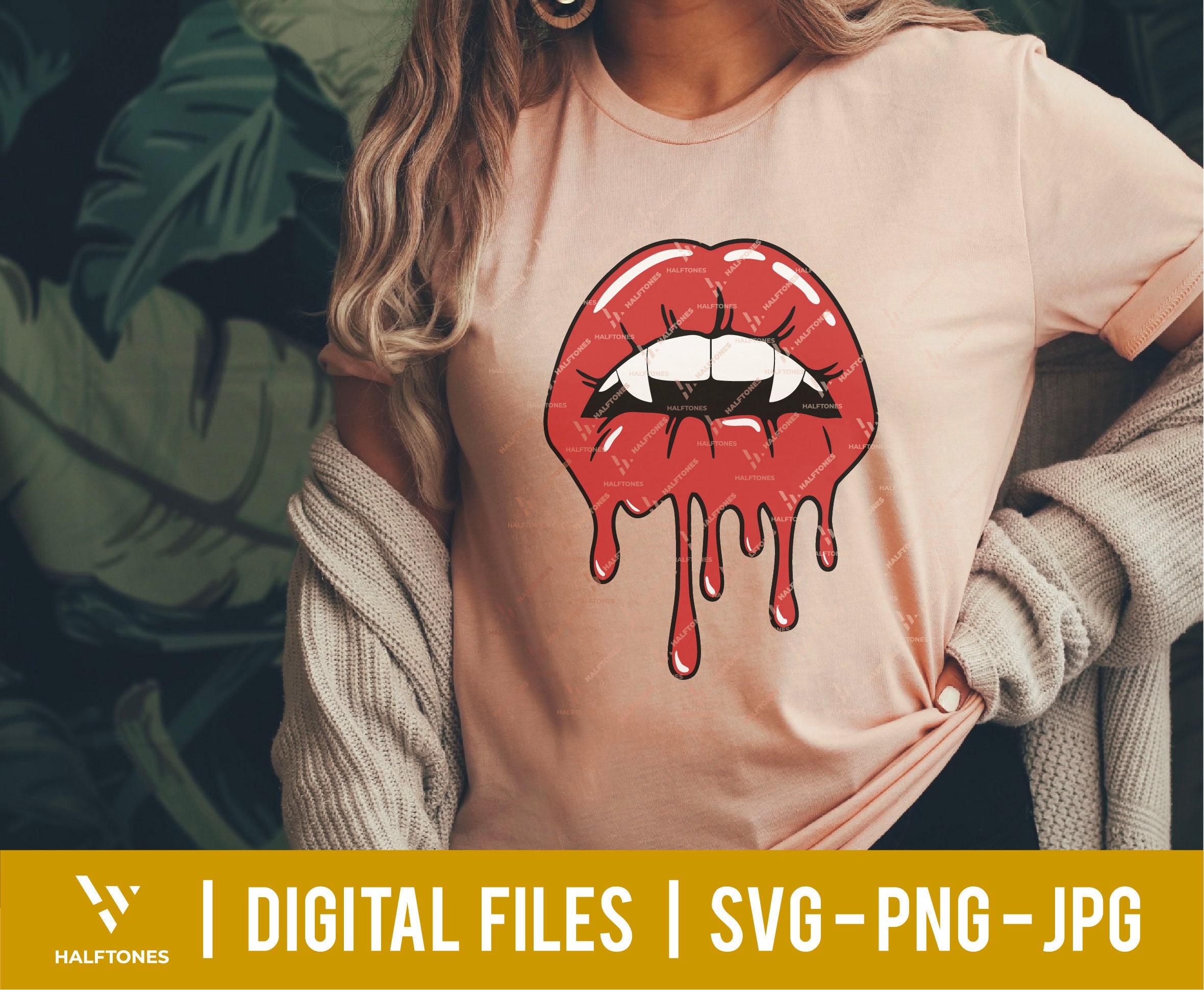 Vampire Lips SVG, Halloween SVG, Dripping Lips SVG, Gothic Svg, Bloody ...