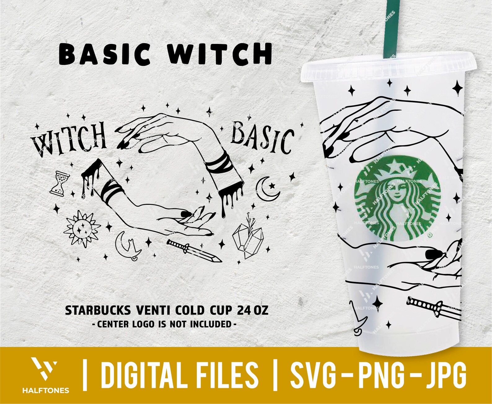 Wicked Witch Cold Cup Svg Witchy Cold Cup Svg Magic Witch - Etsy