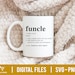 Funcle Definition SVG Funny Uncle Svg Best Uncle Ever Svg - Etsy