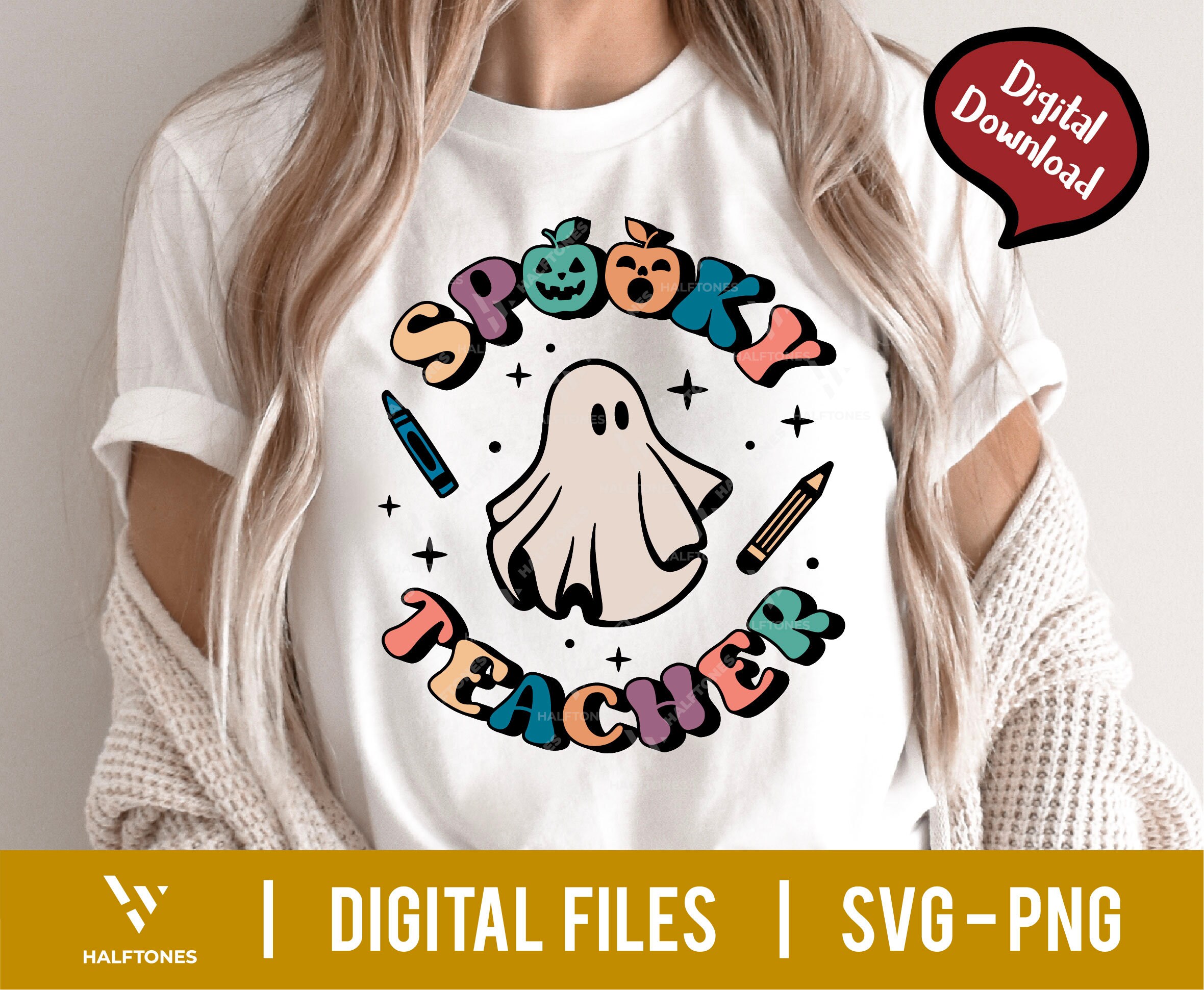 Spooky Teacher SVG Halloween School Svg Spooktacular Teacher - Etsy