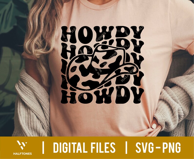 Howdy SVG Cowgirl Hat Svg Howdy Cow Print Svg Fall Shirt - Etsy