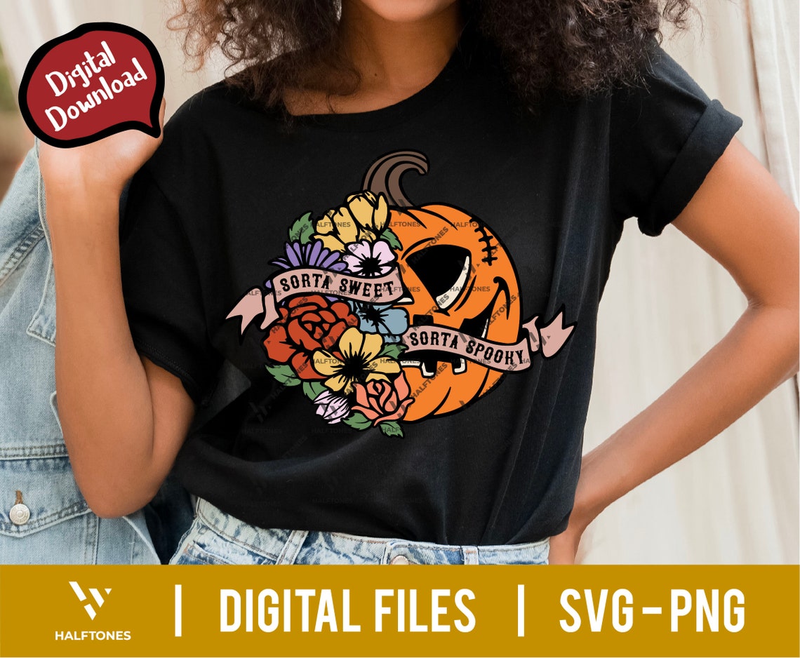 Sorta Sweet Sorta Spooky SVG Halloween Svg Spooky Season - Etsy