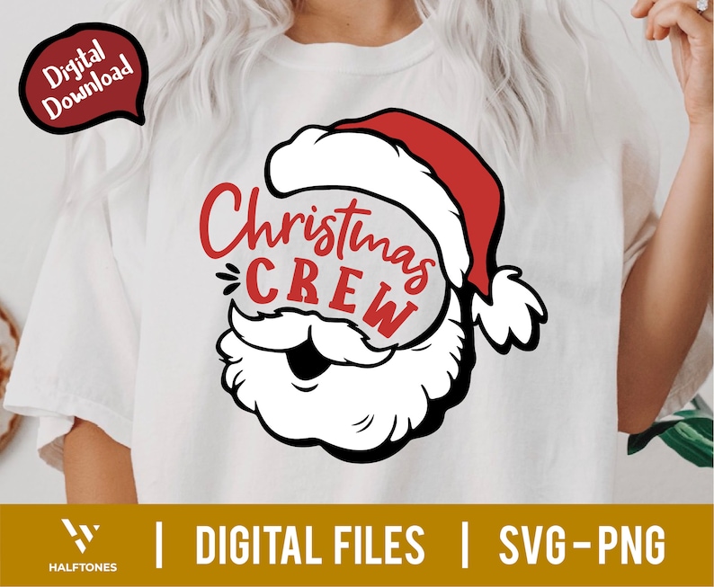 Christmas Crew Svg Santa Claus Svg Family Christmas Shirts - Etsy