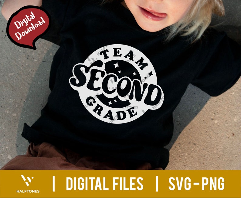 Team Second Grade SVG 2nd Grade Squad Svg Back to School - Etsy
