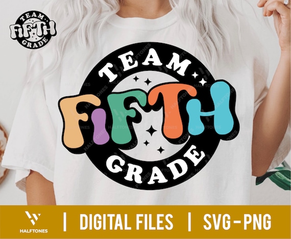 Team Fifth Grade SVG 5th Grade Squad Svg Back to School Svg - Etsy
