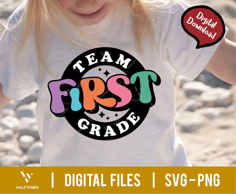 Team First Grade SVG 1st Grade Squad Svg Back to School Svg - Etsy