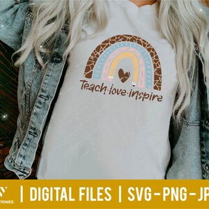 Teacher Rainbow SVG, Teacher Png, Rainbow Svg, Teacher Life Svg, Teach ...