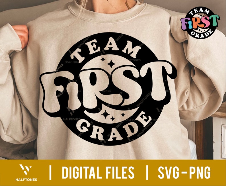 Team First Grade SVG 1st Grade Squad Svg Back to School Svg - Etsy