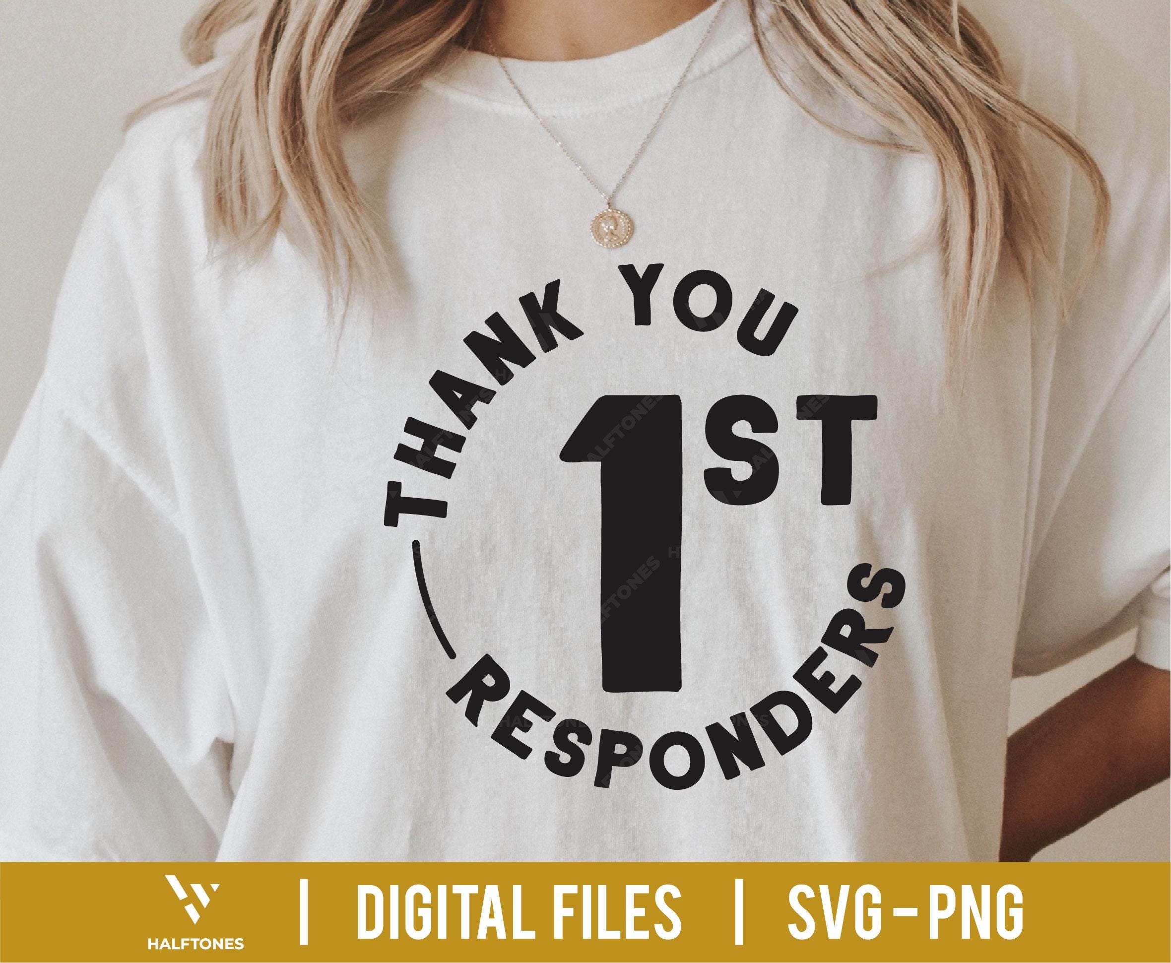 Thank You First Responders SVG, Thank You for Your Service, Police ...