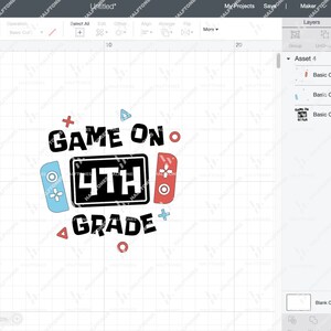 Game on 4th Grade Svg, Back to School Svg, Fourth Grade Svg, Boy Girl ...