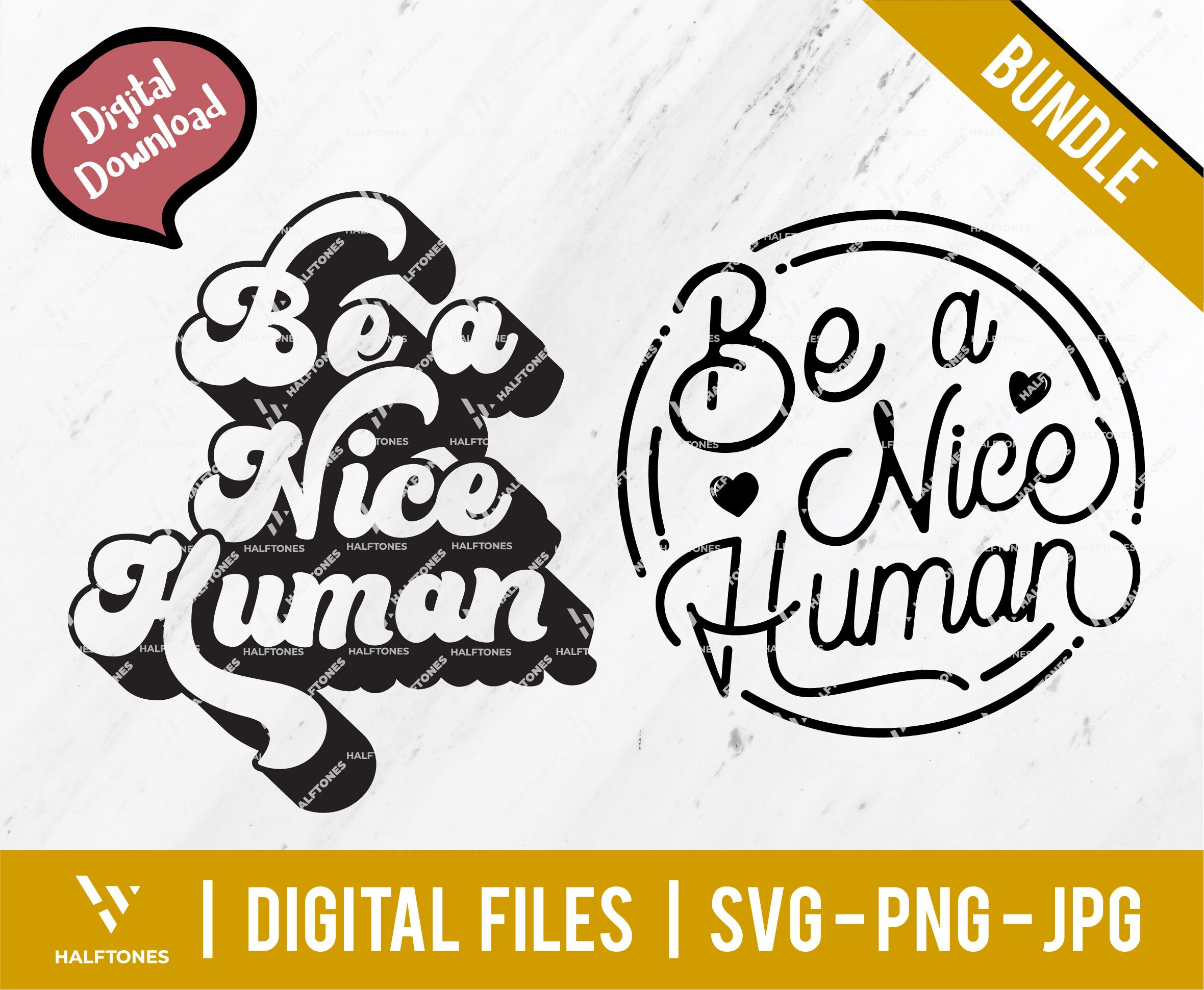 Be A Nice Human SVG Kindness Svg Motivational Svg - Etsy UK