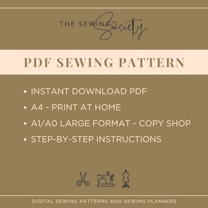 PDF Digital Download Sewing Pattern - Vintage 1970s Nightdress & Robe ...