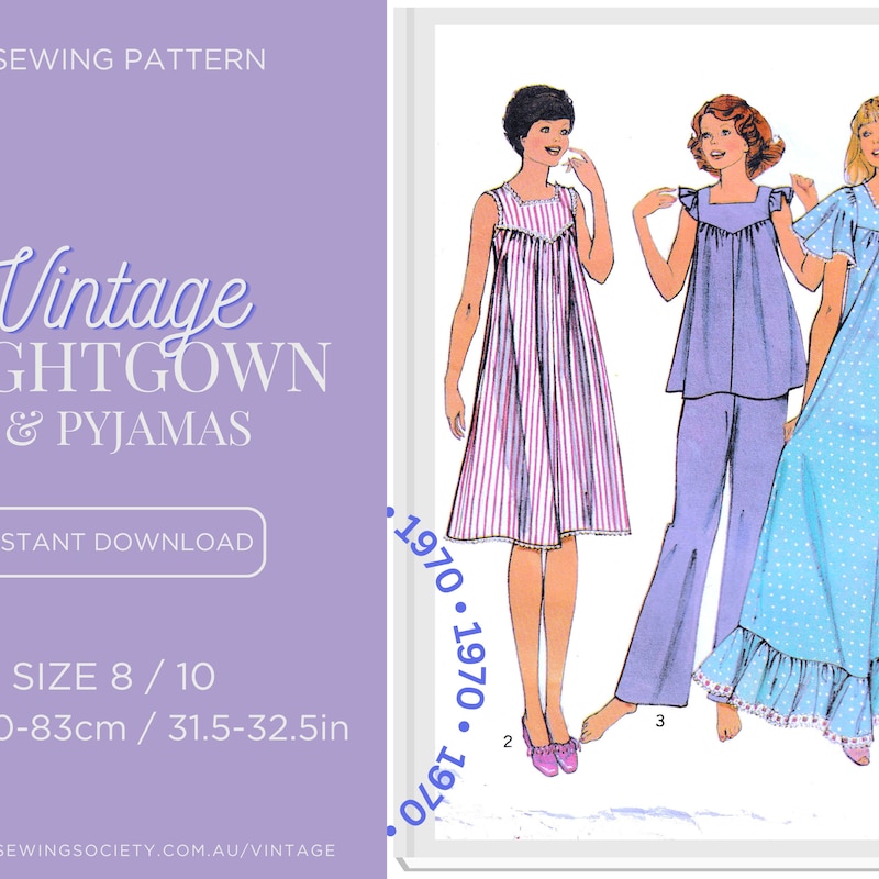 Pajamas Pdf Pattern - Etsy