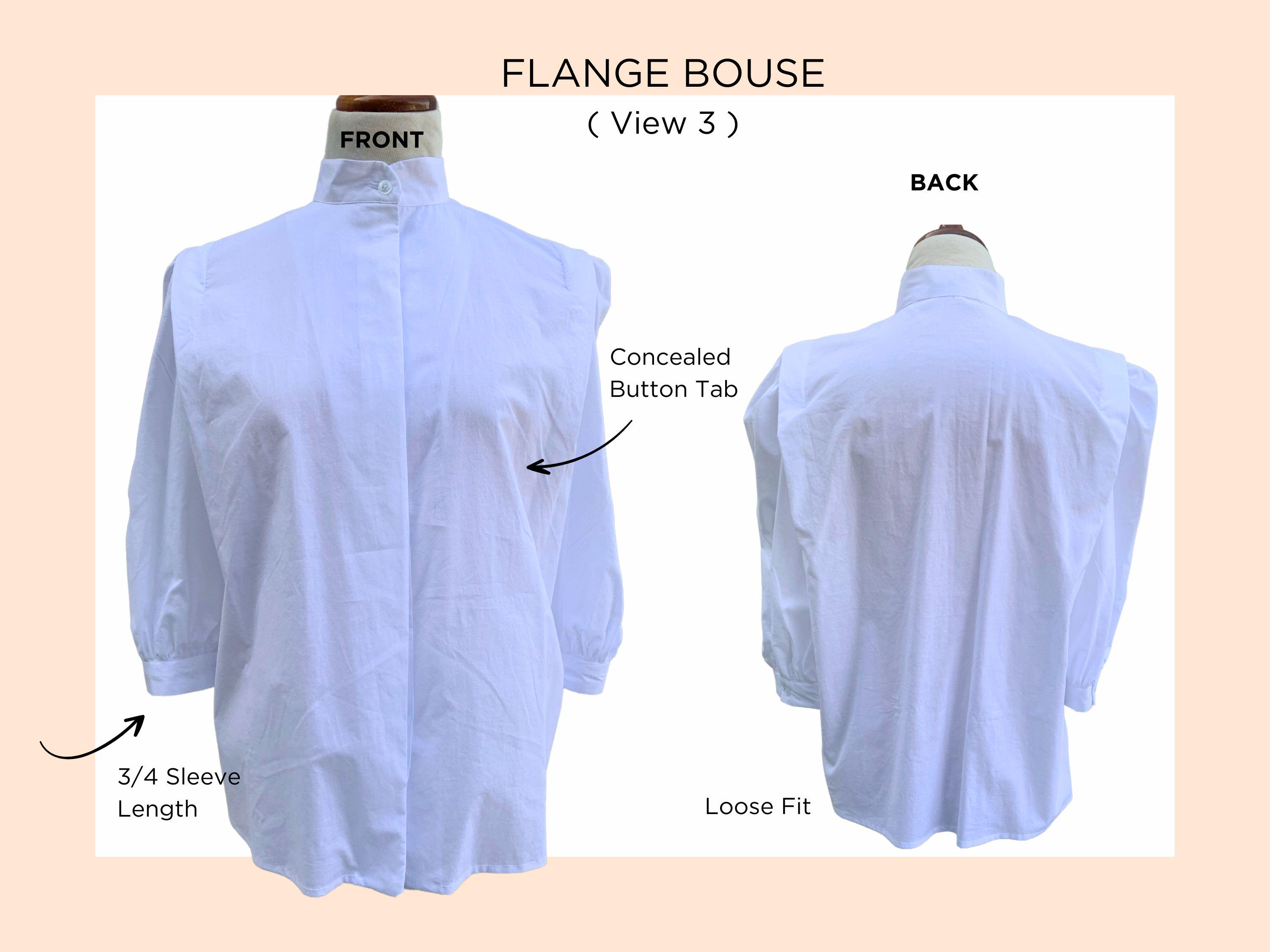 Vintage 1980s Flange Blouse Sewing Pattern – Size 12 (PDF Digital ...
