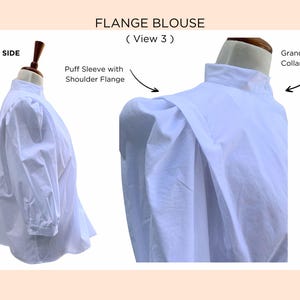 Vintage 1980s Flange Blouse Sewing Pattern – Size 12 (PDF Digital ...