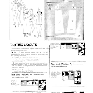PDF Digital Download Sewing Pattern - Vintage 1970s Nightdress & Robe ...
